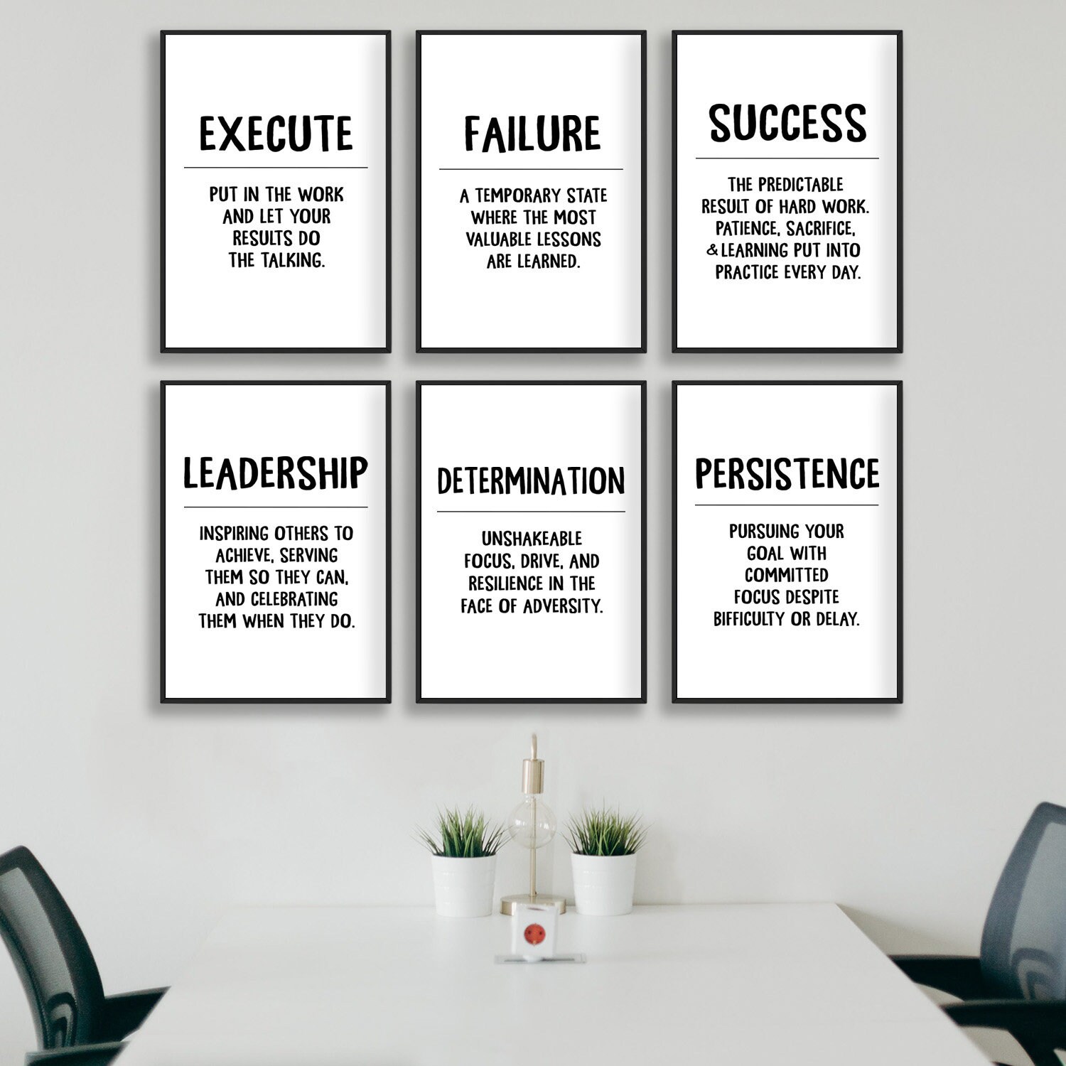 Inspirational Office Wall Art, Office Gifts, Workplace Print, Modern ...