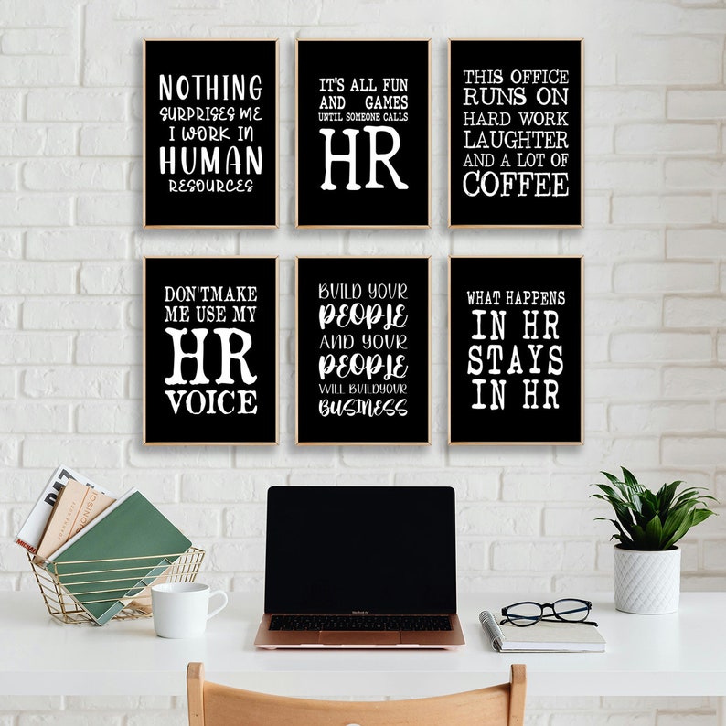 HR Office Decor, Human Resources Wall Art, Funny HR Gifts, Human ...