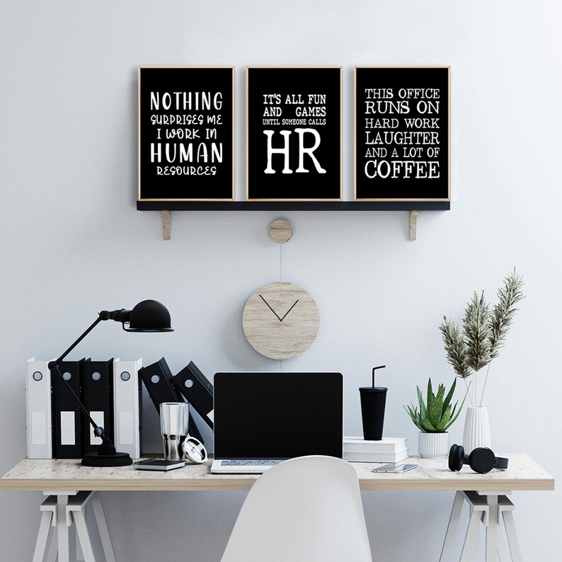 HR Office Decor, Human Resources Wall Art, Funny HR Gifts, Human ...