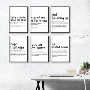 Funny Office Decor, Humorous Office Decor, Funny Home Office Decor ...