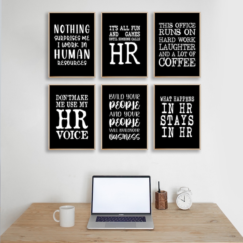 HR Office Decor, Human Resources Wall Art, Funny HR Gifts, Human ...