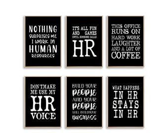 HR Office Decor, Human Resources Wall Art, Printable - Etsy