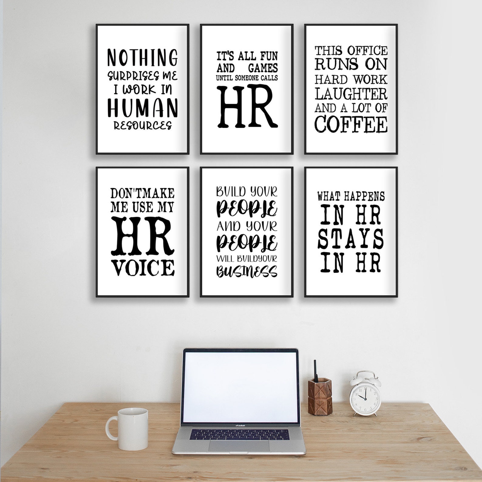 HR Office Decor, Human Resources Wall Art, Funny HR Gifts, Human ...