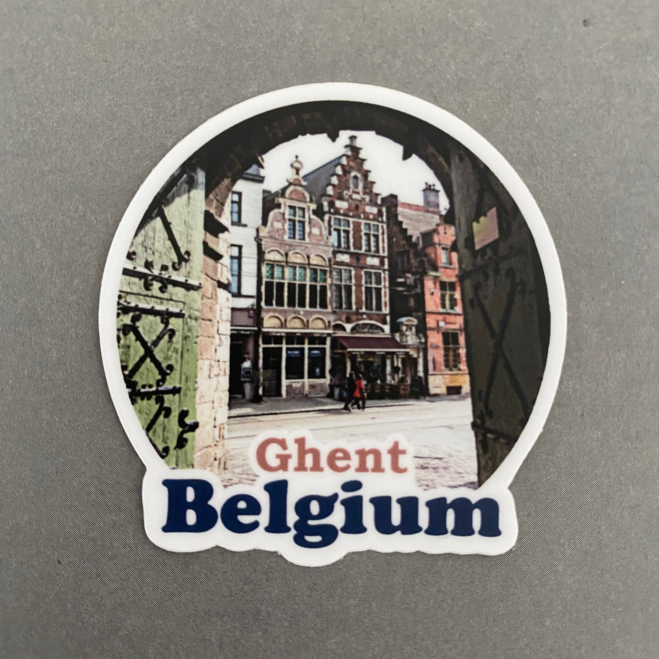 Belgium Sticker Gift for Traveler Waterproof City Travel | Etsy