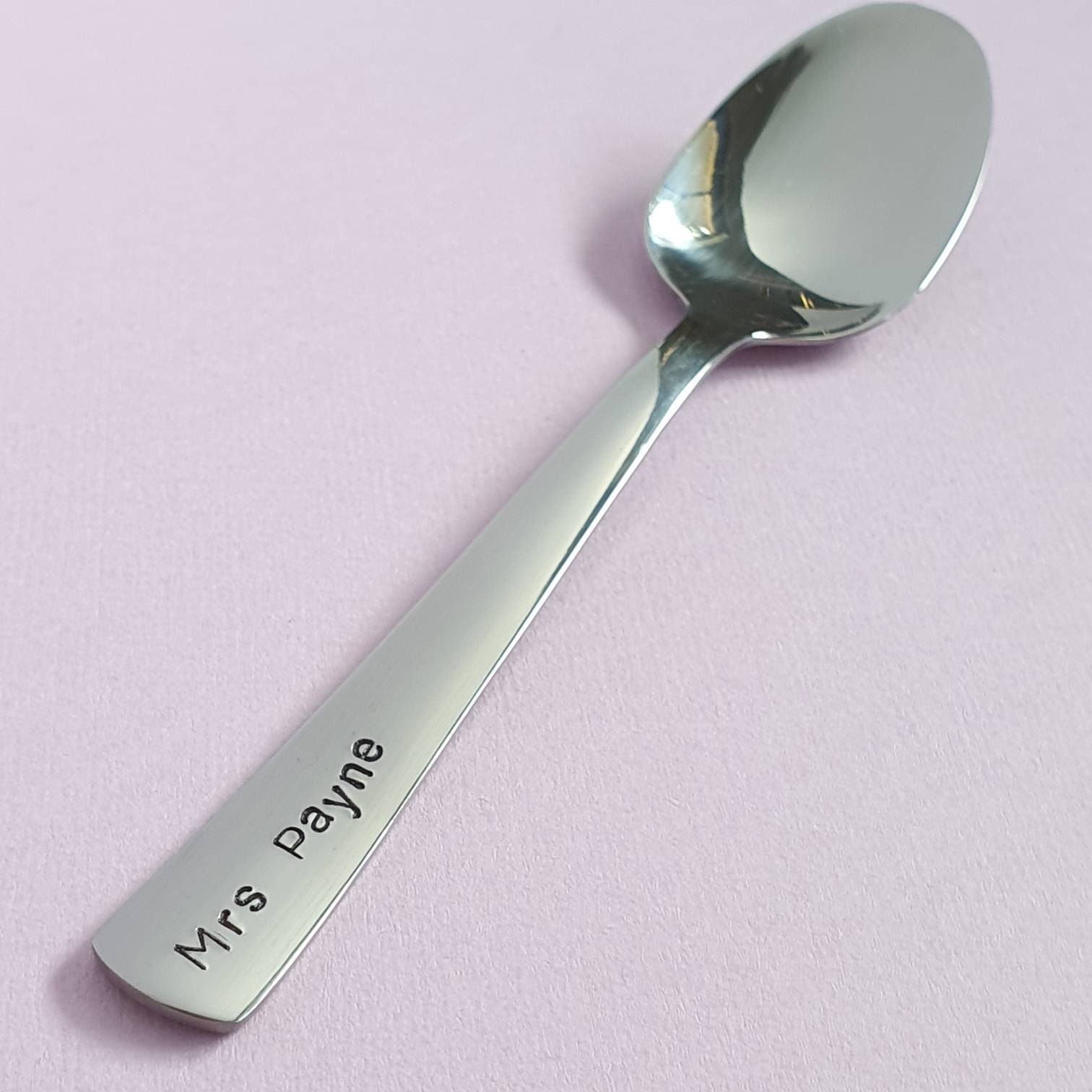 Personalised Teaspoon Coffee Spoon Custom Handstamped - Etsy Australia