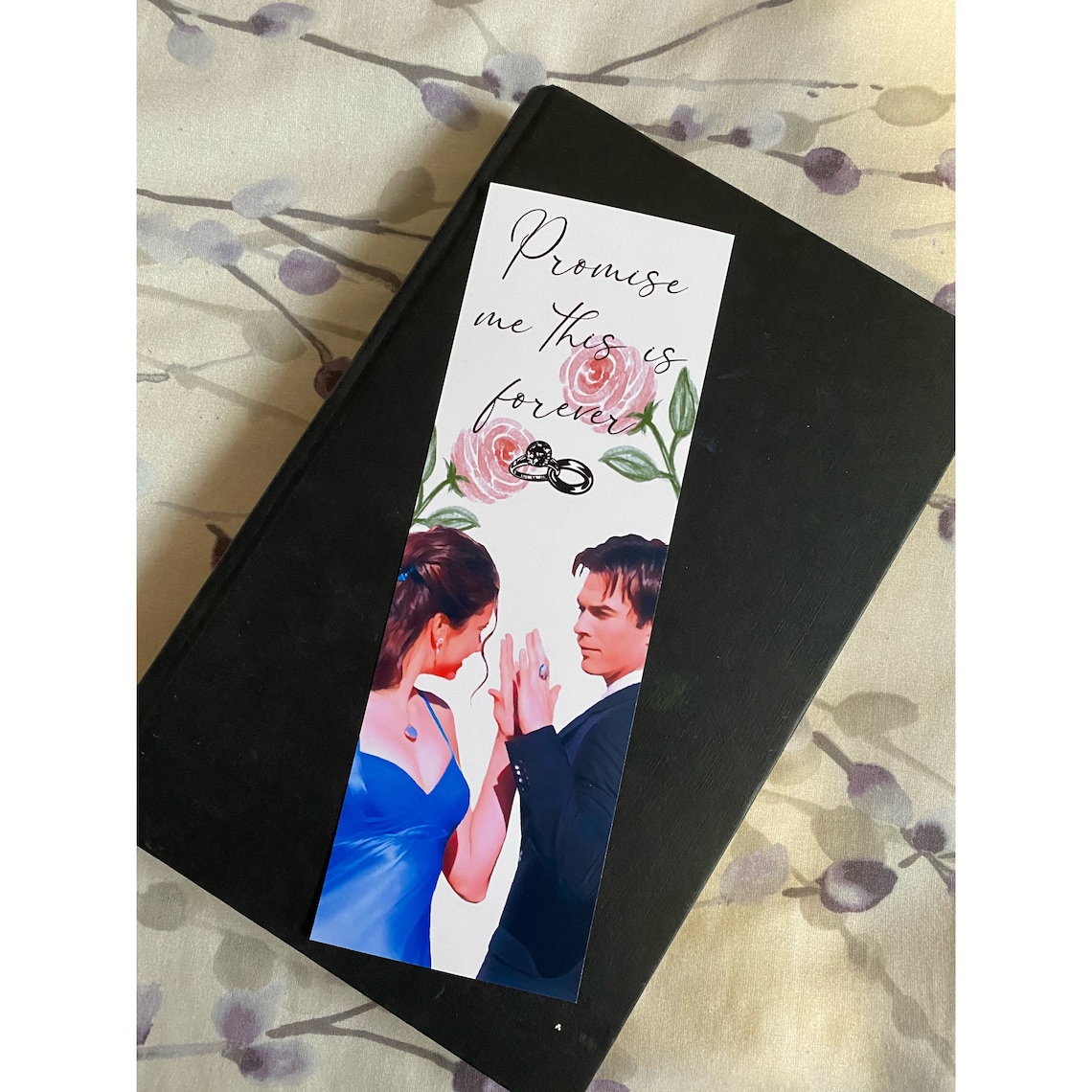 Damon and Elena bookmark The Vampire Diaries Quote Bookmark | Etsy