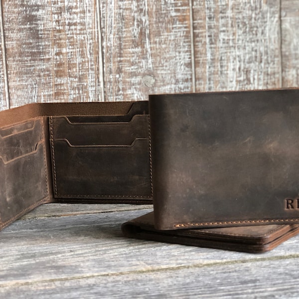 Leather Wallet - Etsy