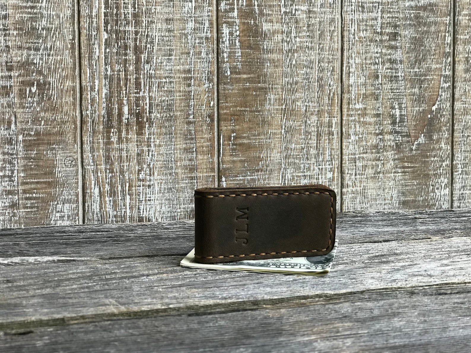 Personalized Leather Money Clip. Custom Money Clip. Engraved - Etsy