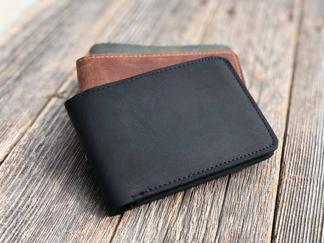 Classic Bifold Wallet, Mens Leather Wallet, Leather Wallet, Monogrammed ...