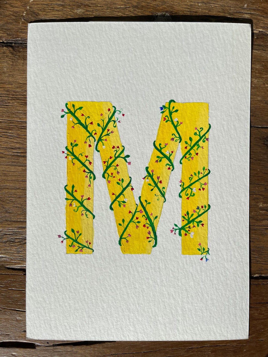 Hand Painted Letter Art - Etsy