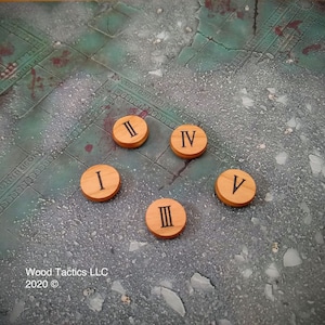 Number Game Tokens Standard Numbers 1-10/roman Numerals 1-10 or Custom ...