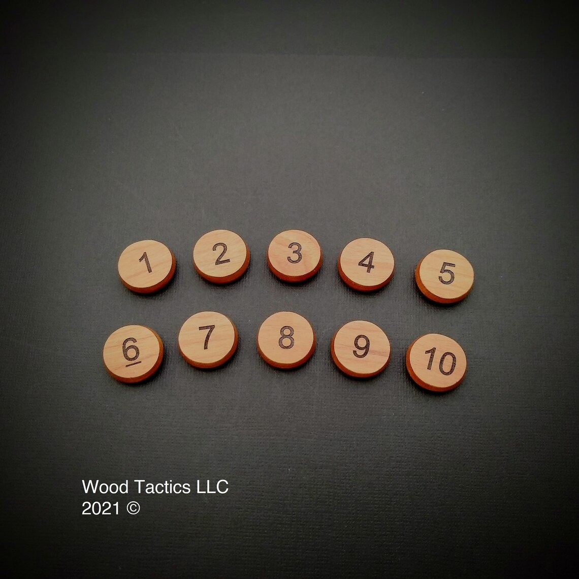 Number Game Tokens Standard Numbers 1-10/roman Numerals 1-10 - Etsy Canada
