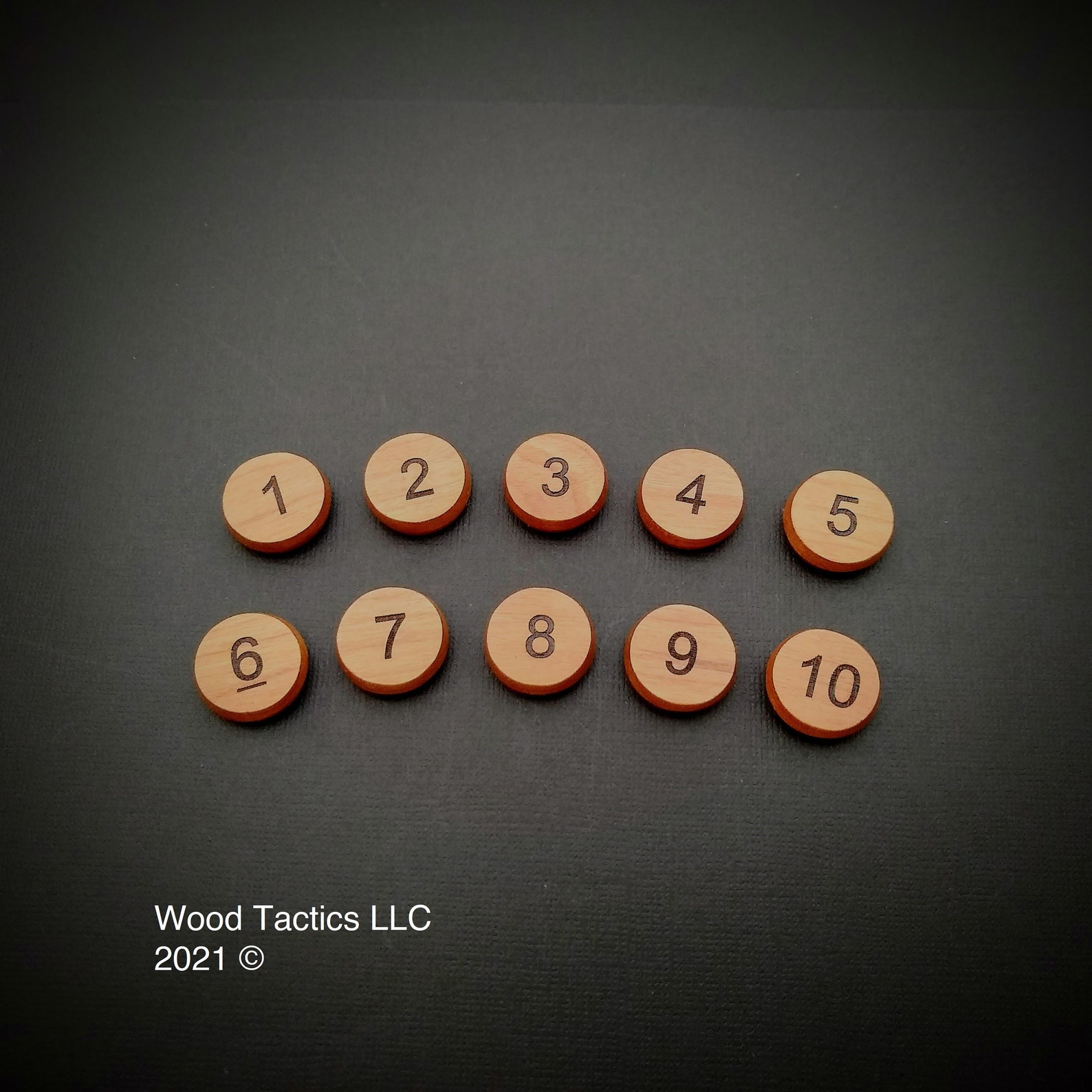 Number Game Tokens Standard Numbers 1-10/roman Numerals 1-10 - Etsy Canada