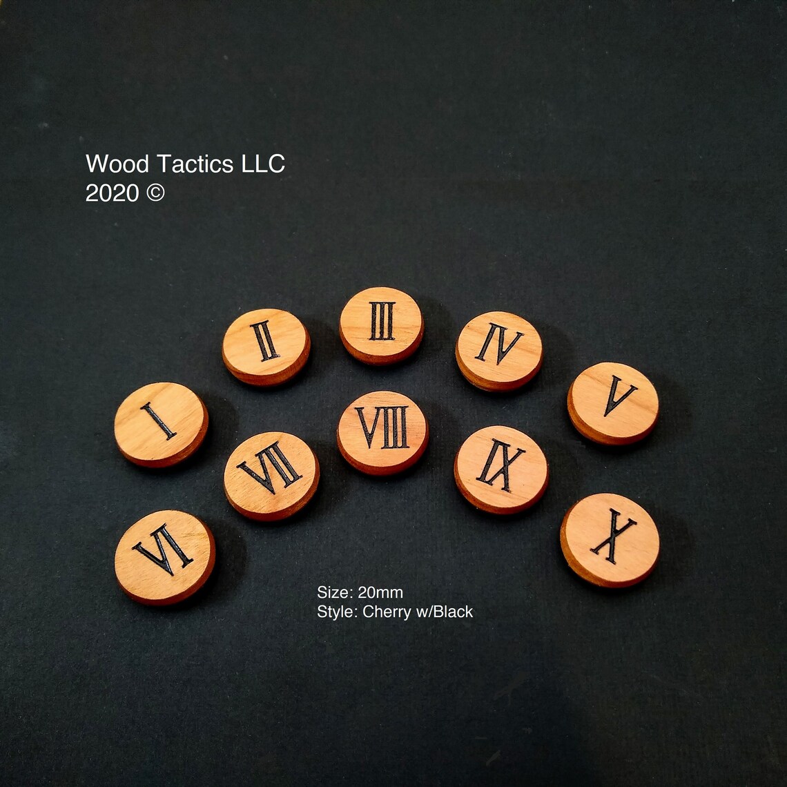 Number Game Tokens Standard Numbers 1-10/roman Numerals 1-10 - Etsy
