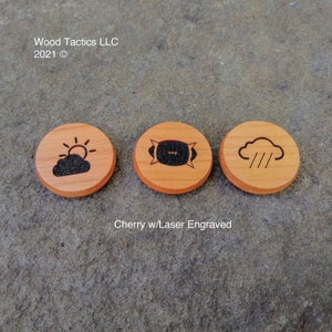 Blood Bowl Weather Tokens - Made From Select Hardwoods - Etsy
