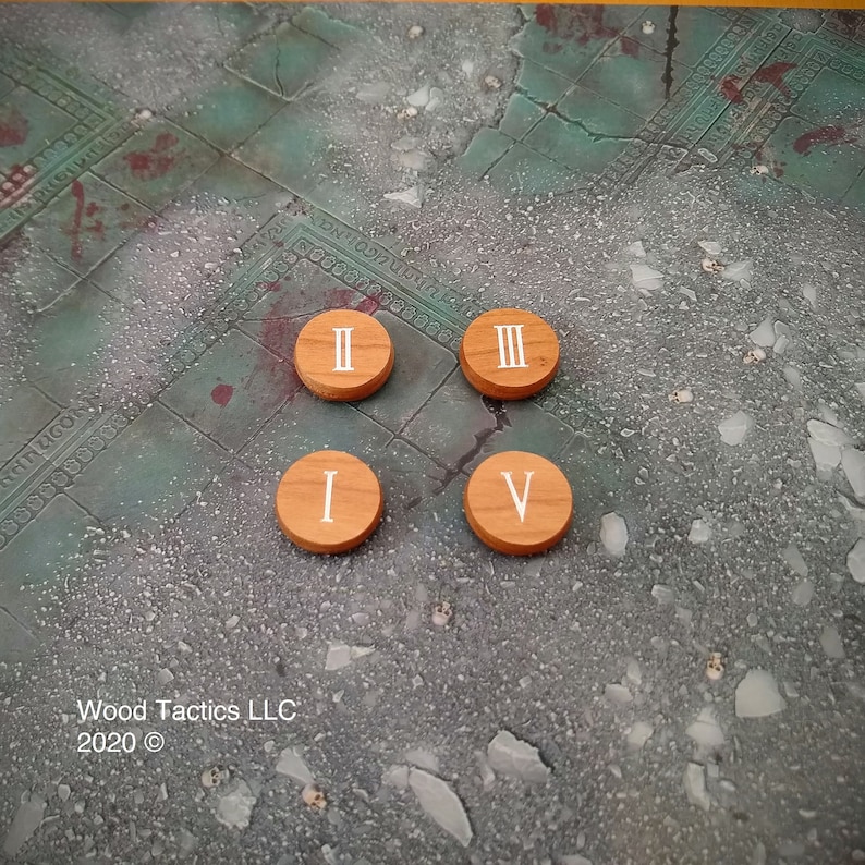 Number Game Tokens Standard Numbers 1-10/roman Numerals 1-10 - Etsy Canada