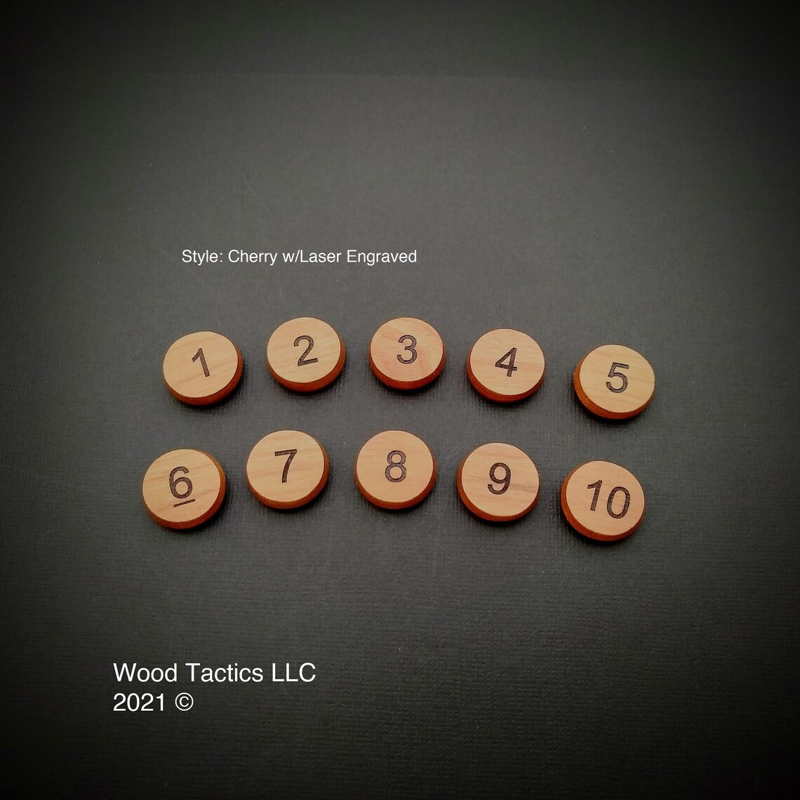 Number Game Tokens Standard Numbers 1-10/roman Numerals 1-10 - Etsy