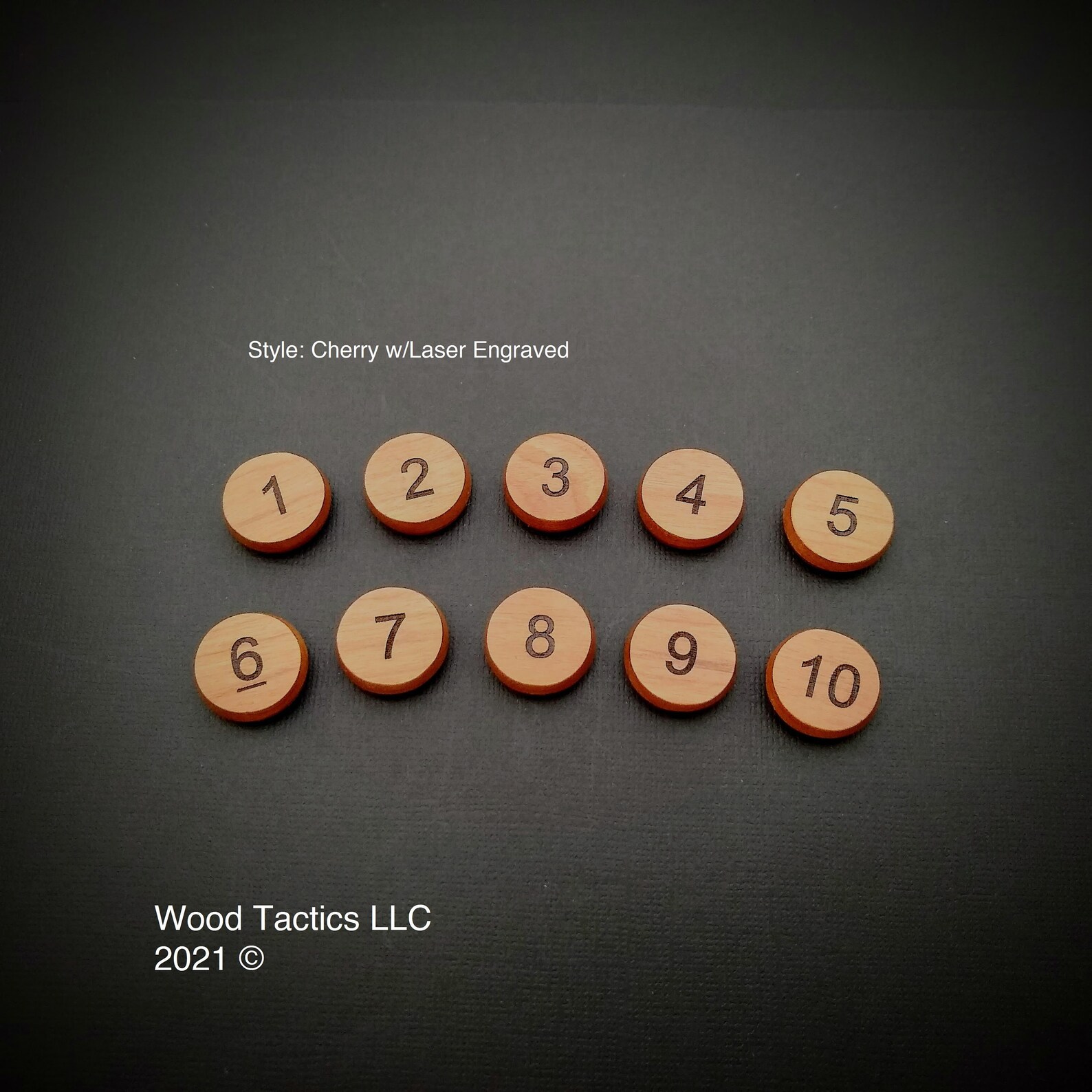 Number Game Tokens Standard Numbers 1-10/roman Numerals 1-10 - Etsy