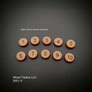 Number Game Tokens Standard Numbers 1-10/roman Numerals 1-10 or Custom ...