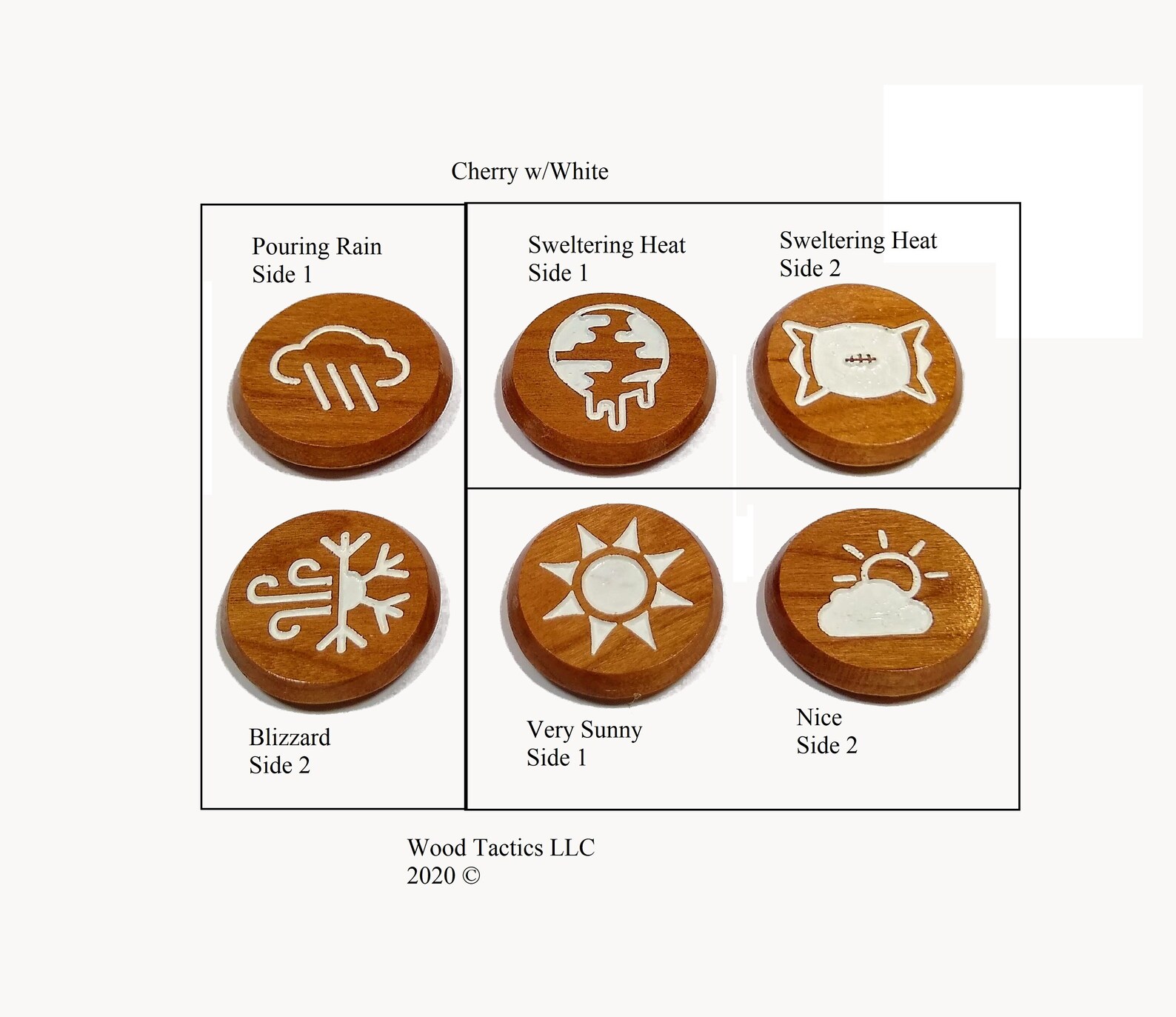 Blood Bowl Weather Tokens Made From Select Hardwoods - Etsy UK