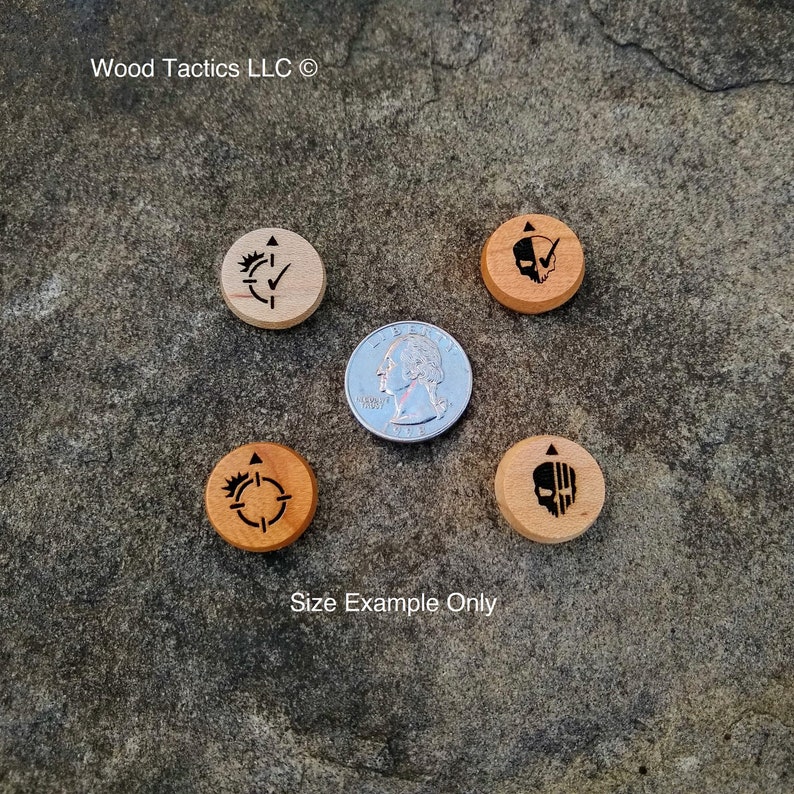 Kill Team 2021 Order Hardwood Tokens Conceal and Engage - Etsy