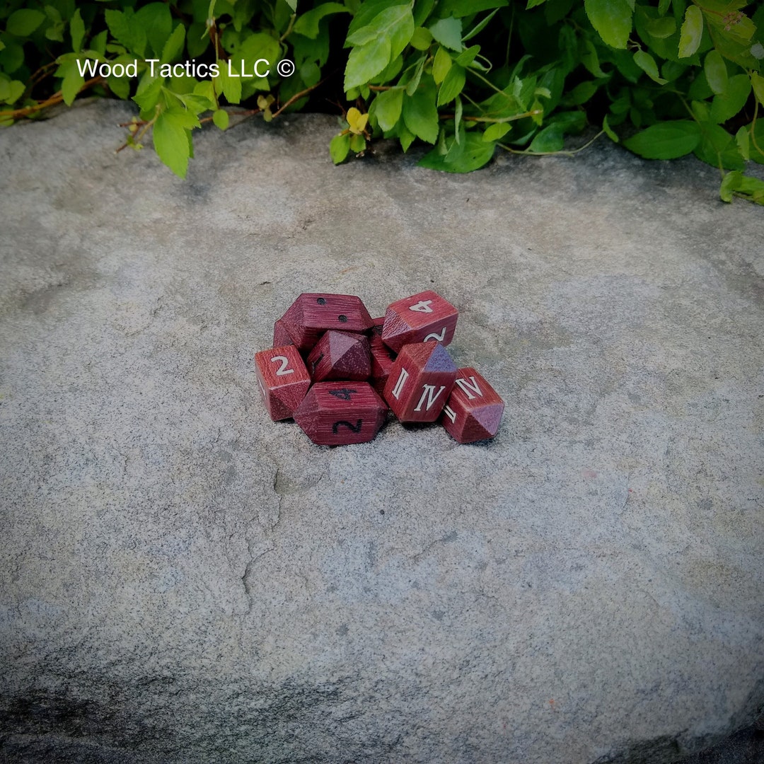 Purple Heart Barrel D4 Dice LIMITED EDITION, Four Sided Die With ...