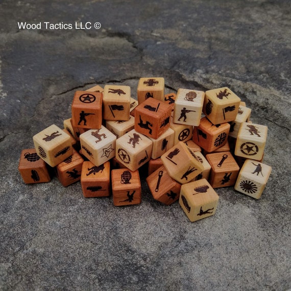 Memoir 44 Hardwood Dice 16mm in Size and Made From Cherry or - Etsy