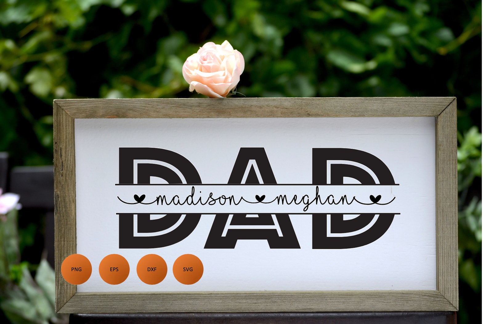 Customized Father's Day Gift DAD Block With Kids Name - Etsy