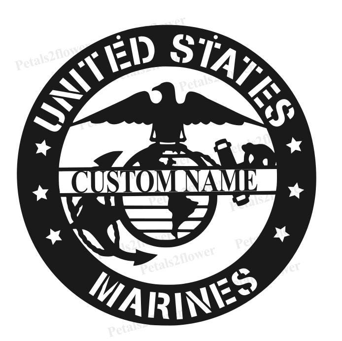 USS MARINE Custom Name Sign /uss Marine Custom Name Sign/custom Uss ...