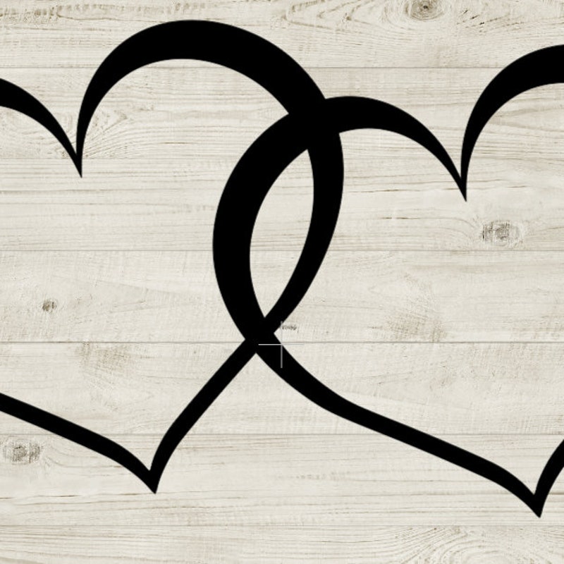 Two Hearts Svg - Etsy