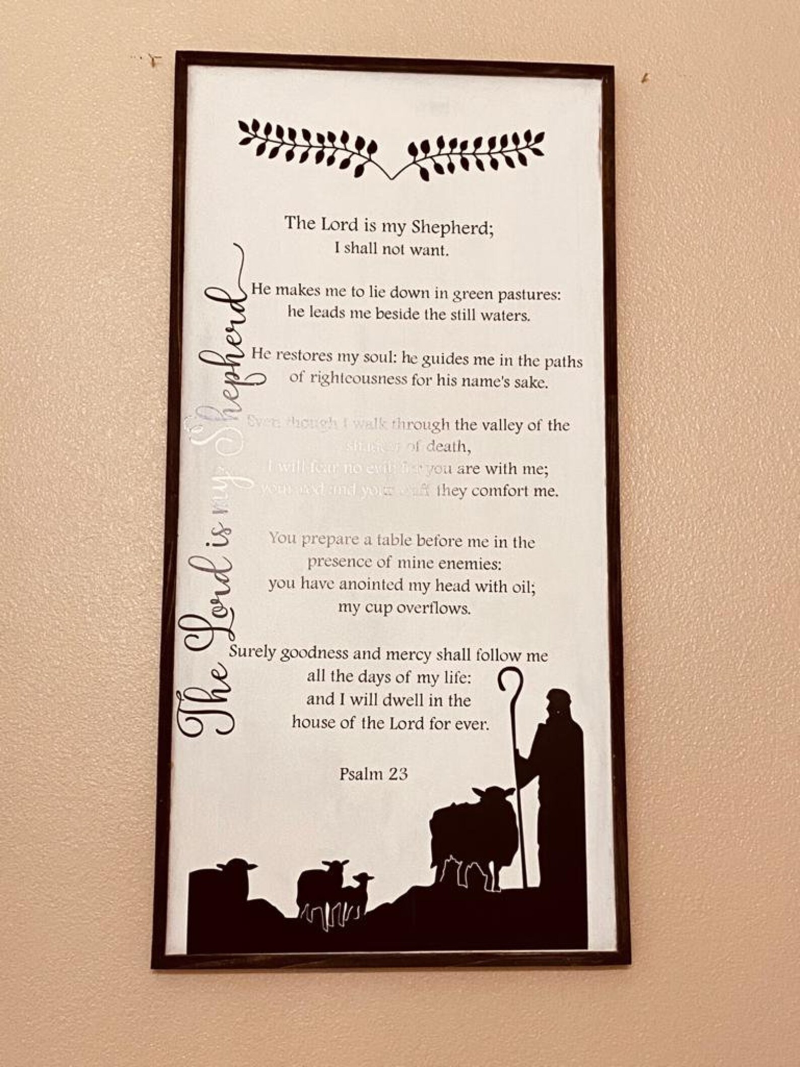 Salmo 23 Salmo SVG/SVG 23/Salmos 23 versículos bíblicos - Etsy España
