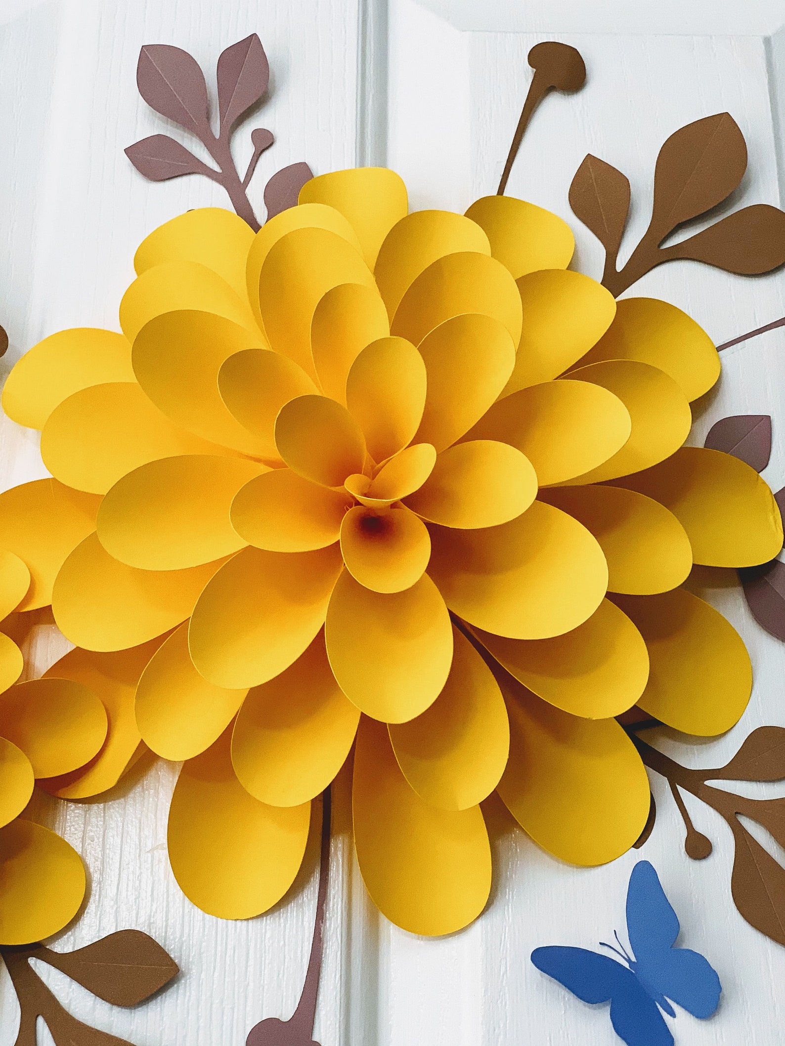Easy Fall Flower Svg/big FALL Paper Flower/3d Paper Flower SVG - Etsy