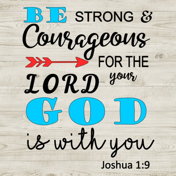 Joshua 1 9 Svg - Etsy
