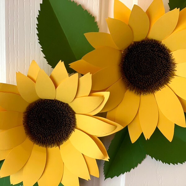Paper Sunflowers - Etsy