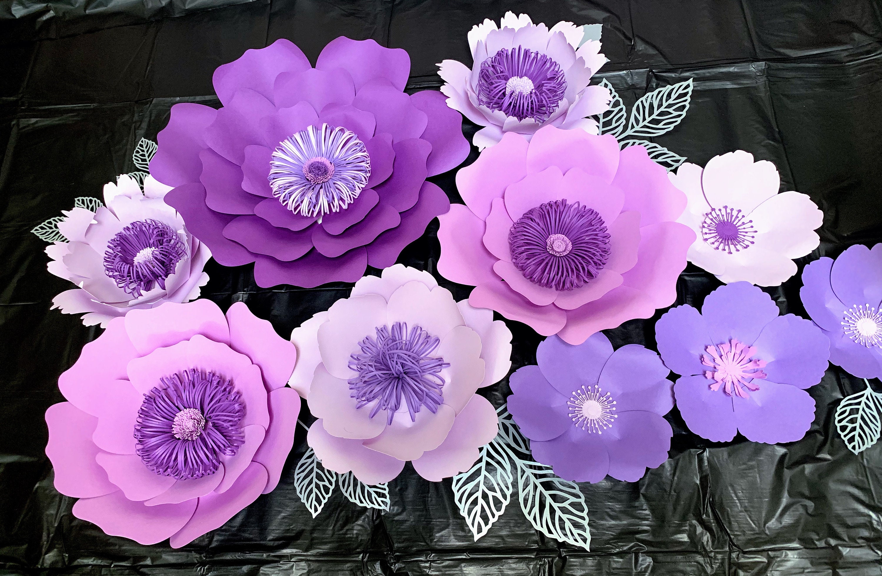 Easy BIG PAPER FLOWER Svg / Big Flower Backdrop/8.5 Cardstock - Etsy Canada