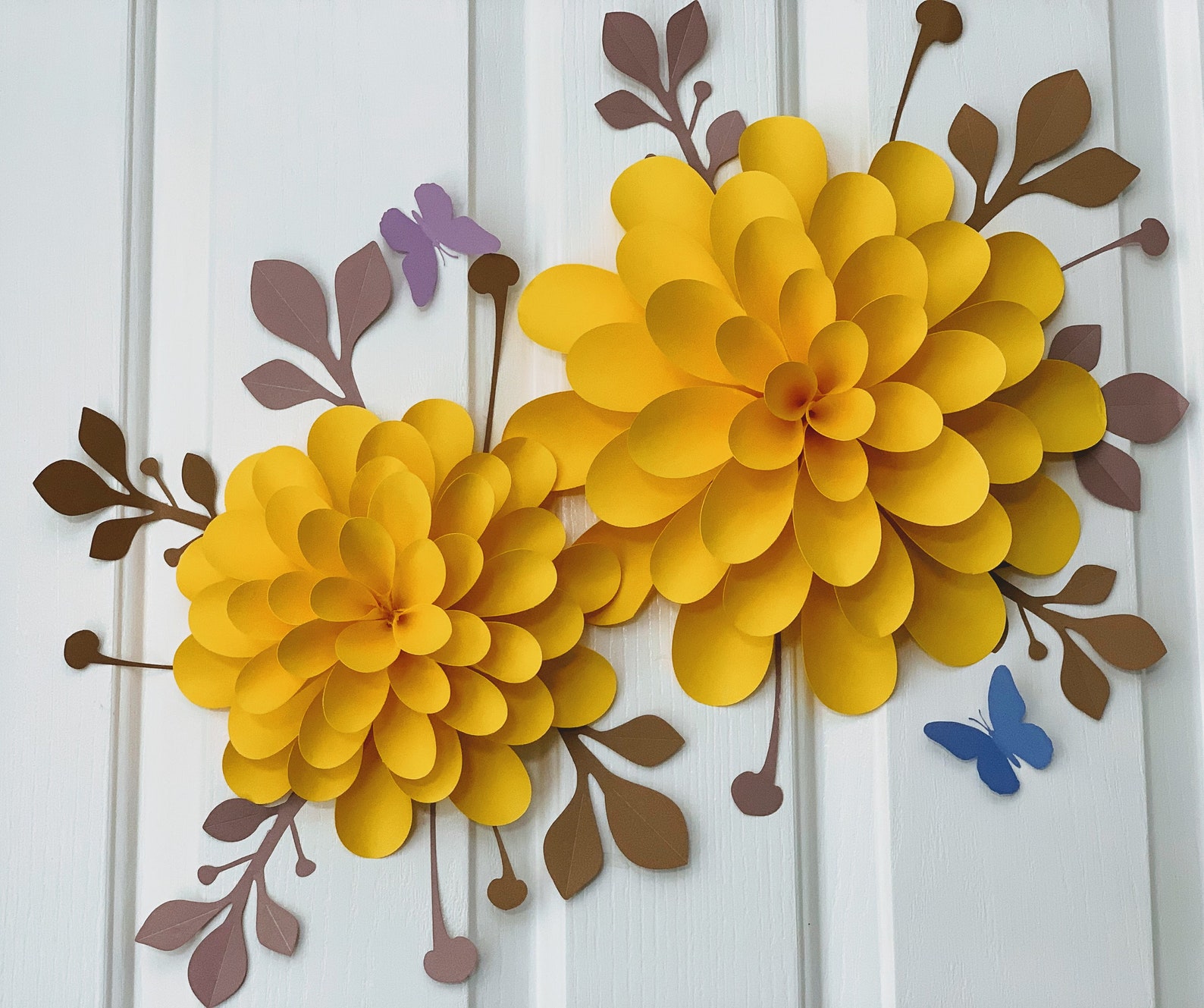Easy Fall Flower Svg/big FALL Paper Flower/3d Paper Flower SVG - Etsy