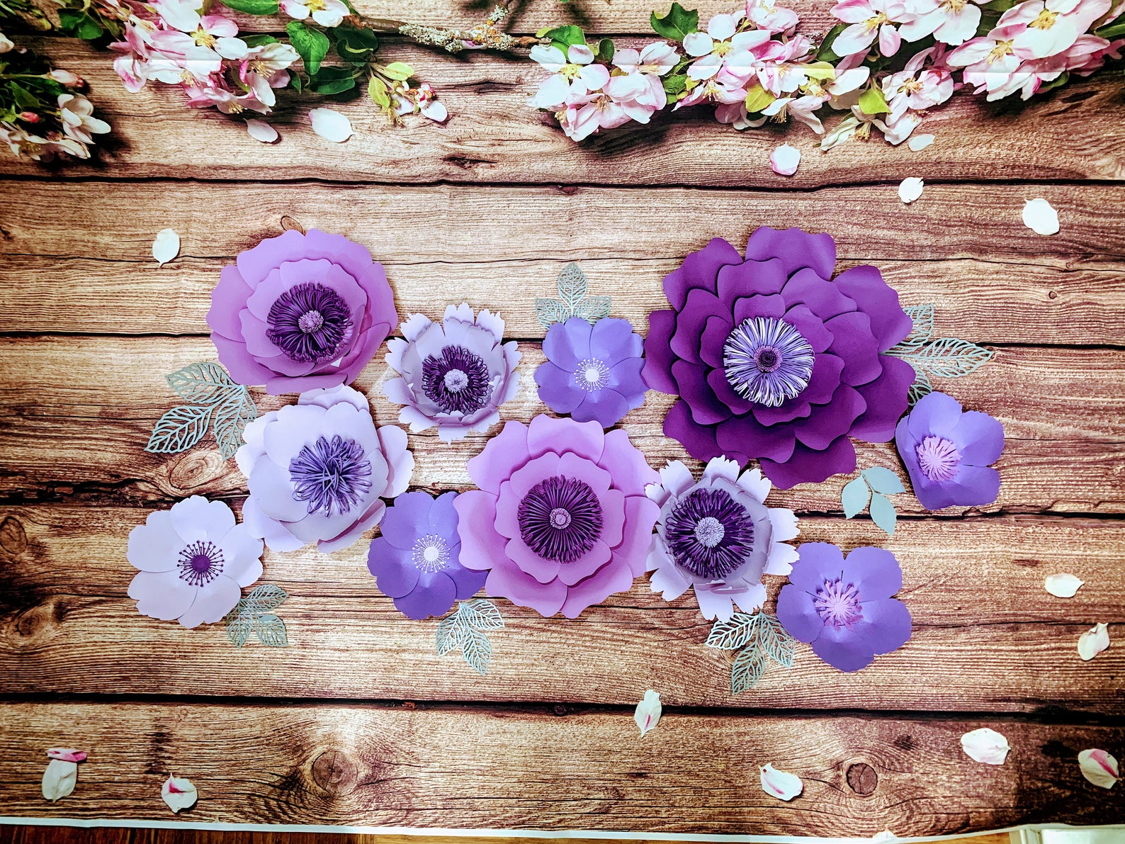 Easy BIG PAPER FLOWER Svg / Big Flower Backdrop/8.5 Cardstock - Etsy Canada