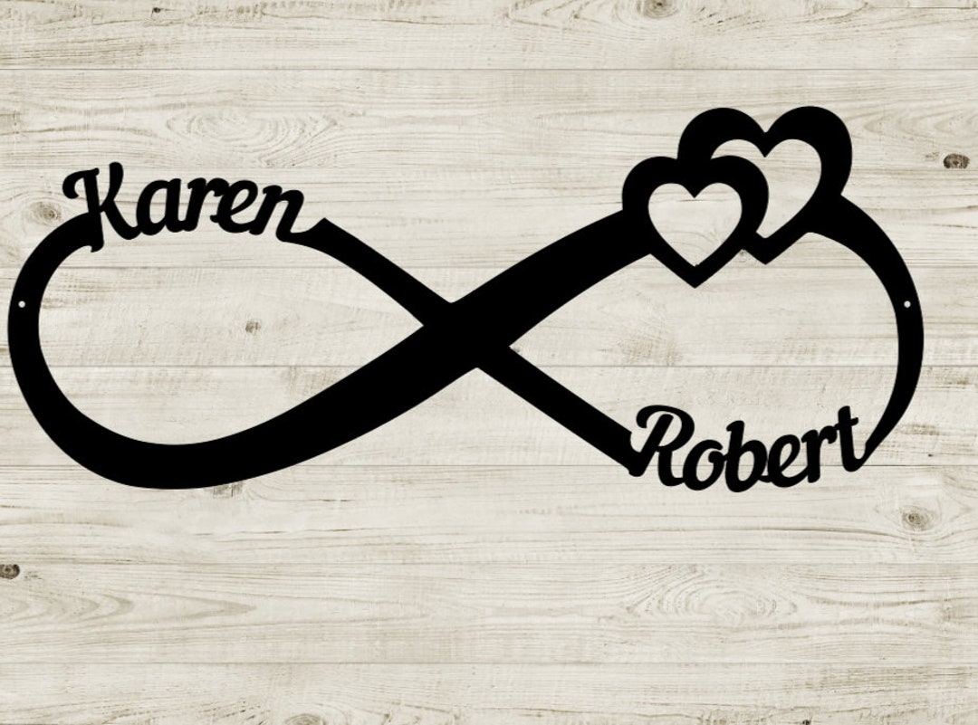 Twin Heart Infinity Svg/personalize Heart Infinity Svg/infinity Sign ...