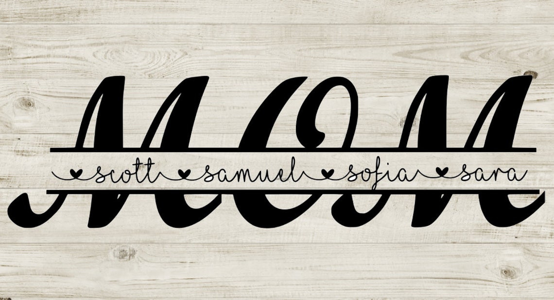 Mom Sign Svg/mom Personalized Svg/mothers Day SVG/MOM Sign - Etsy