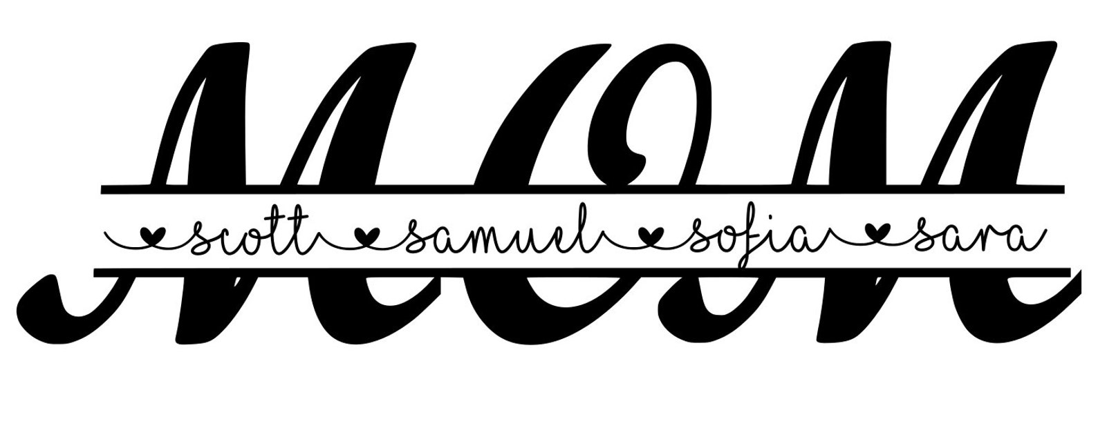 Mom Sign Svg/mom Personalized Svg/mothers Day SVG/MOM Sign - Etsy