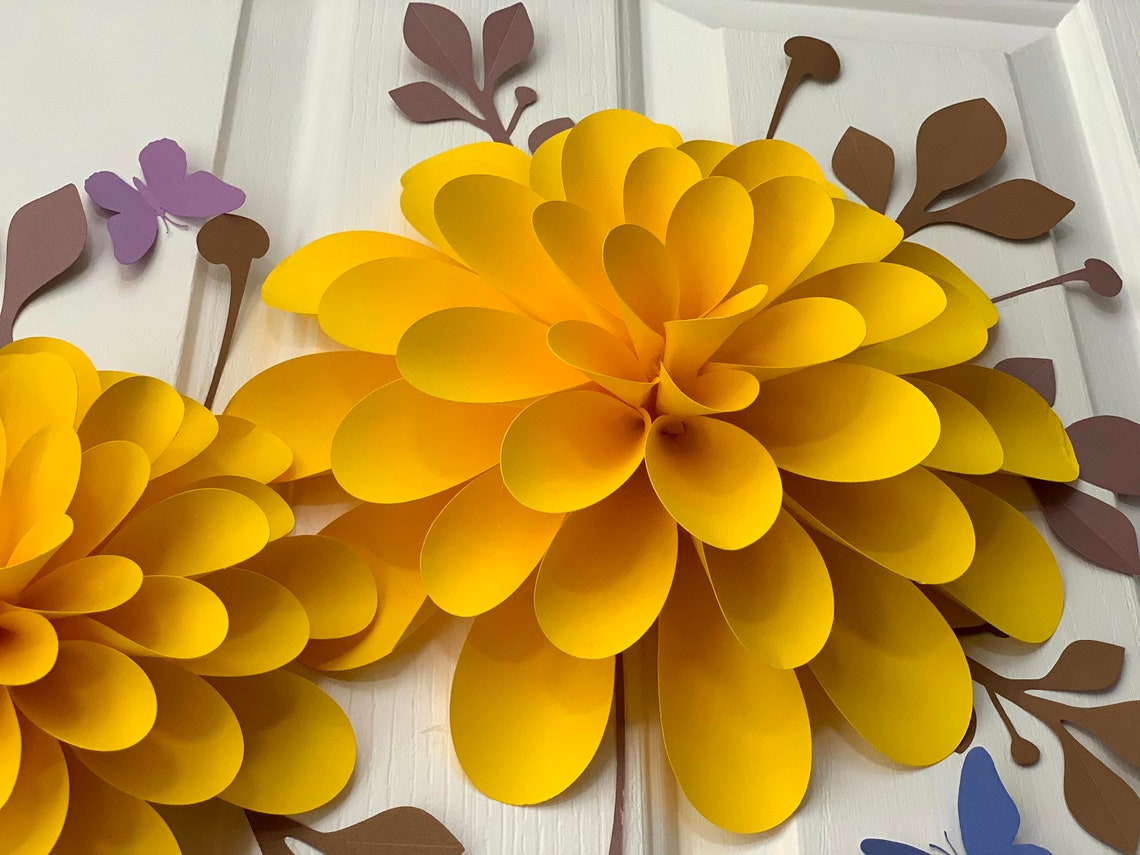 Easy Fall Flower Svg/big FALL Paper Flower/3d Paper Flower SVG - Etsy