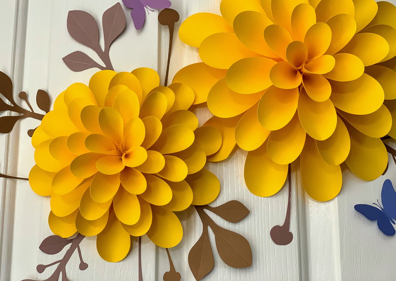 Easy Fall Flower Svg/big FALL Paper Flower/3d Paper Flower SVG - Etsy