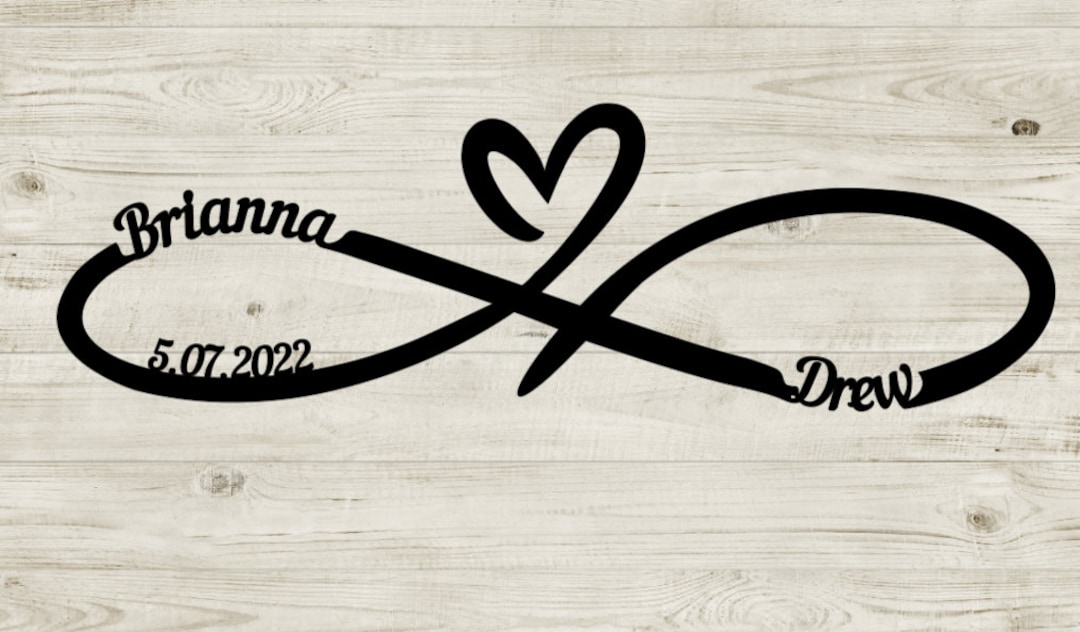 Heart Infinity Svg/personalize Heart Infinity Svg/infinity Sign Svg ...