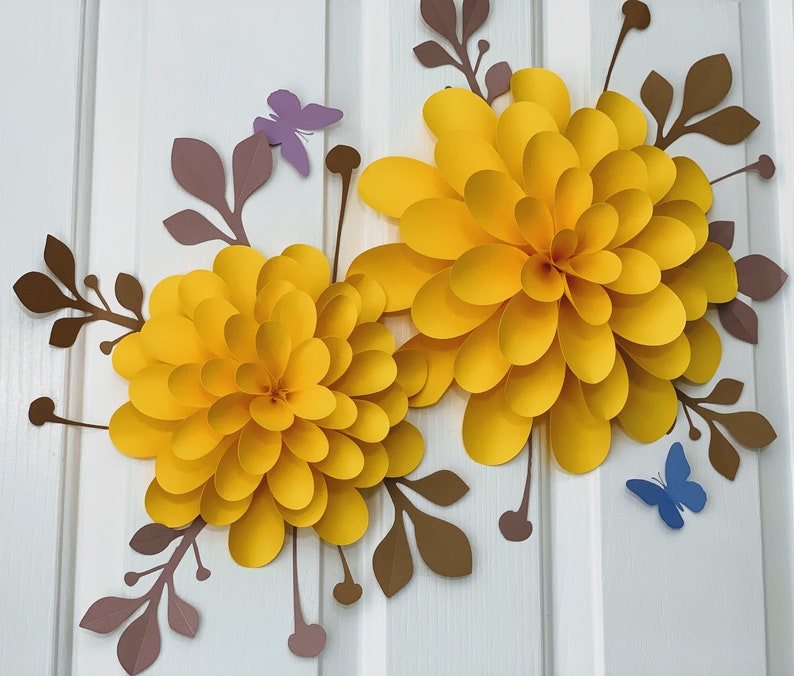 Easy Fall Flower Svg/big FALL Paper Flower/3d Paper Flower SVG - Etsy