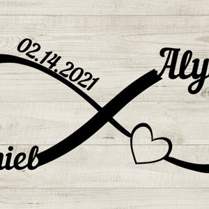 Infinity Svg/personalize Infinity Svg/infinity Sign Svg, Png, Eps, Dxf ...