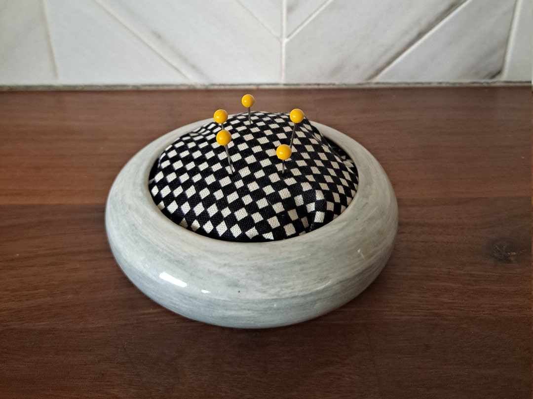 Cloudy Grey Ceramic Pin Cushion - Etsy New Zealand