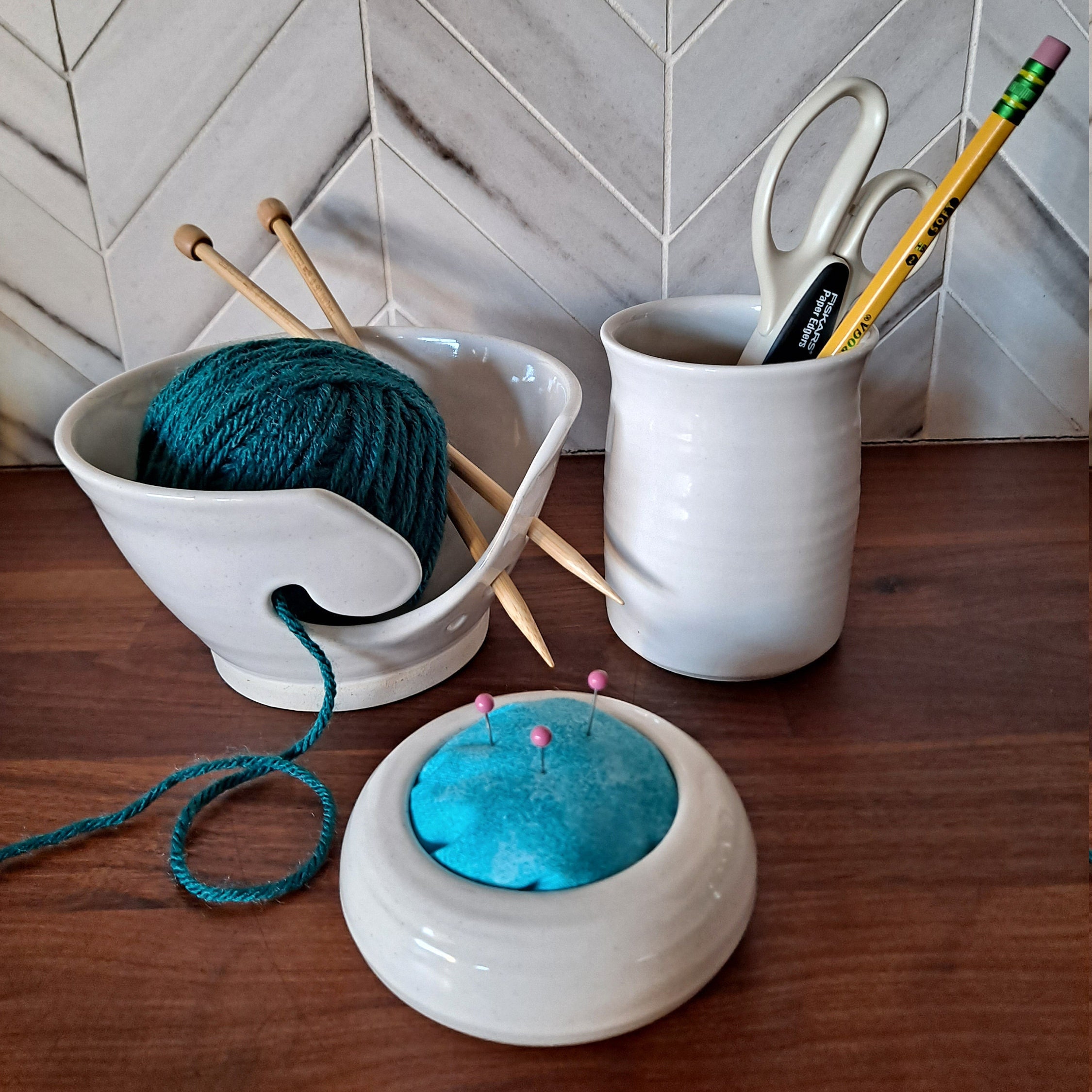 White Ceramic Craft Set | Etsy