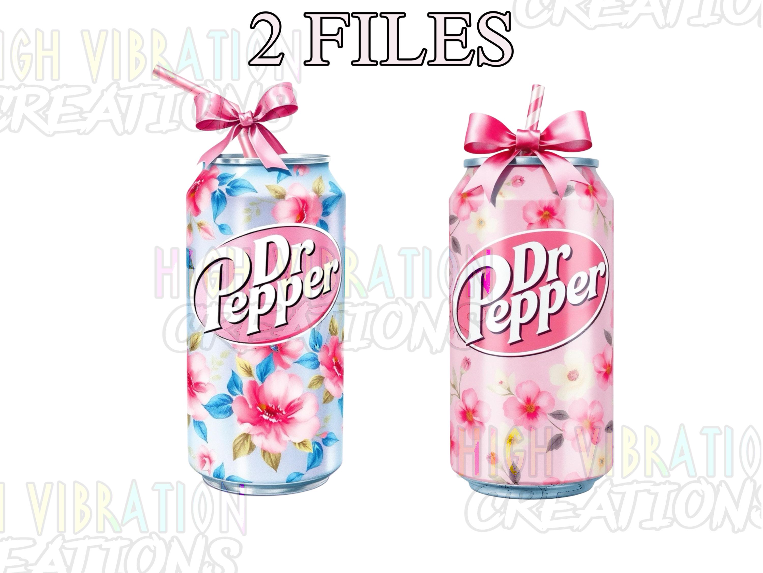 Floral Dr Pepper Can Digital DTF Design - Etsy