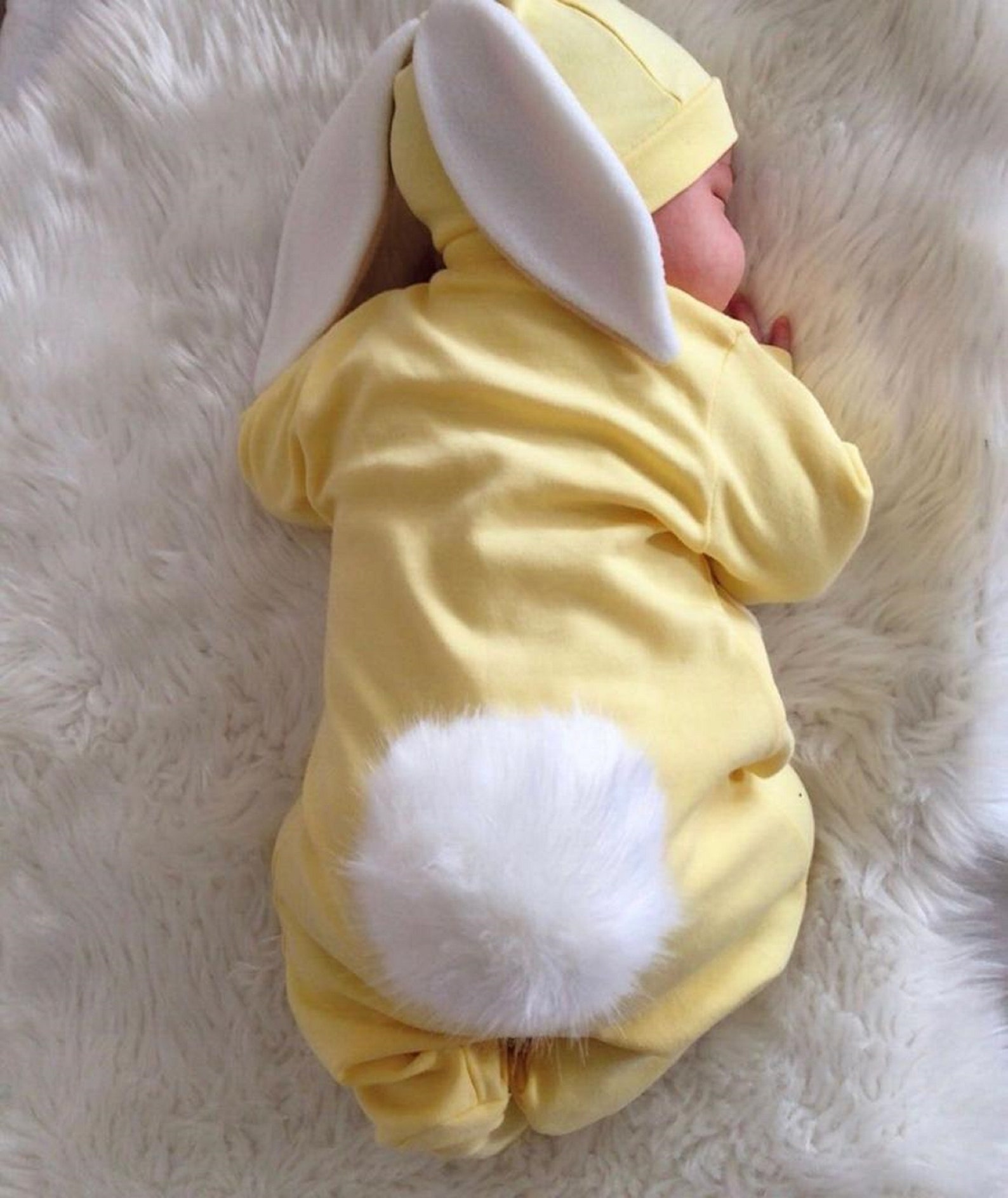 Newborn Bunny Outfit Monogrammed Romper Newborn Personalized - Etsy
