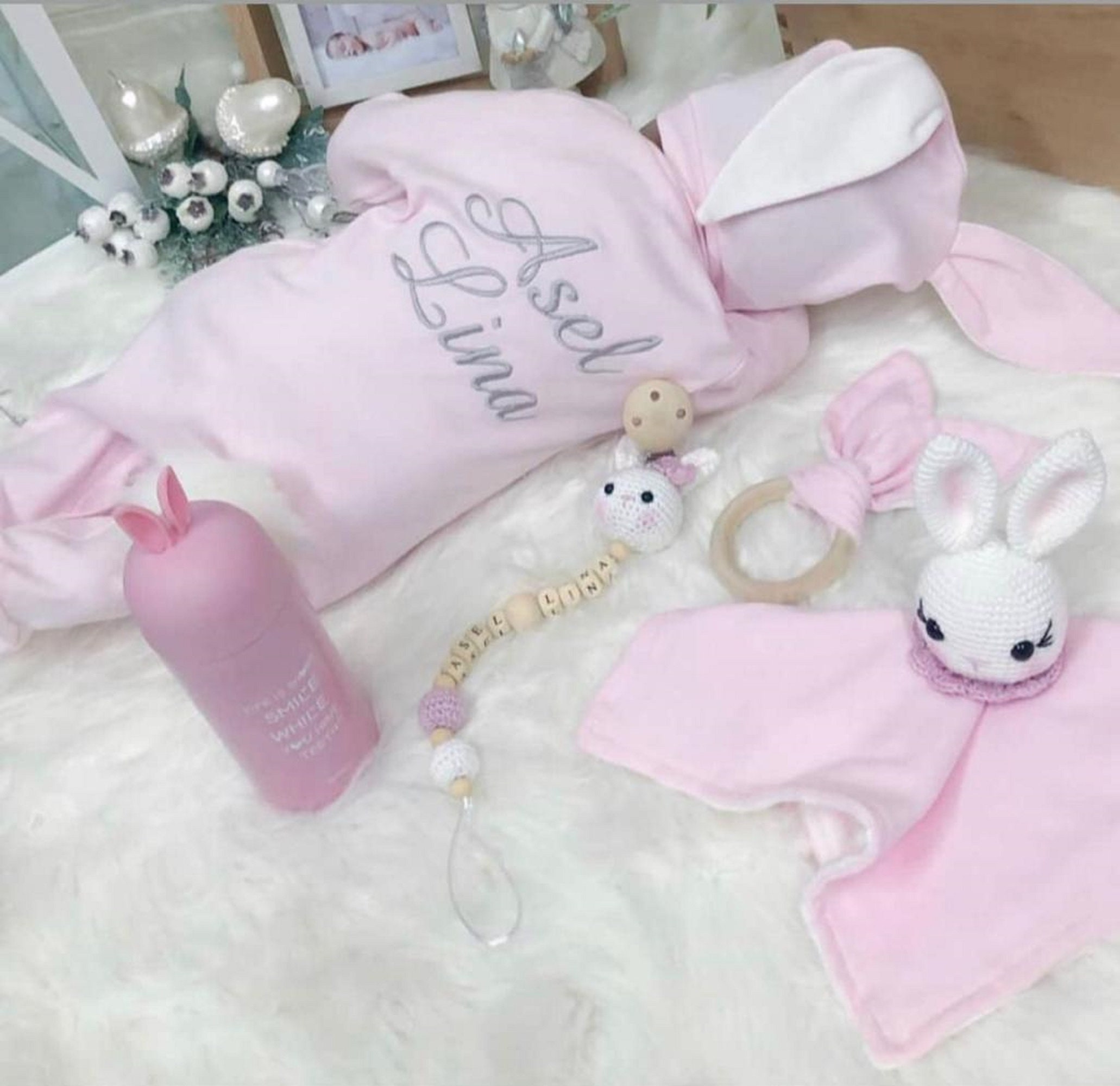 Newborn Bunny Outfit Monogrammed Romper Newborn Personalized - Etsy